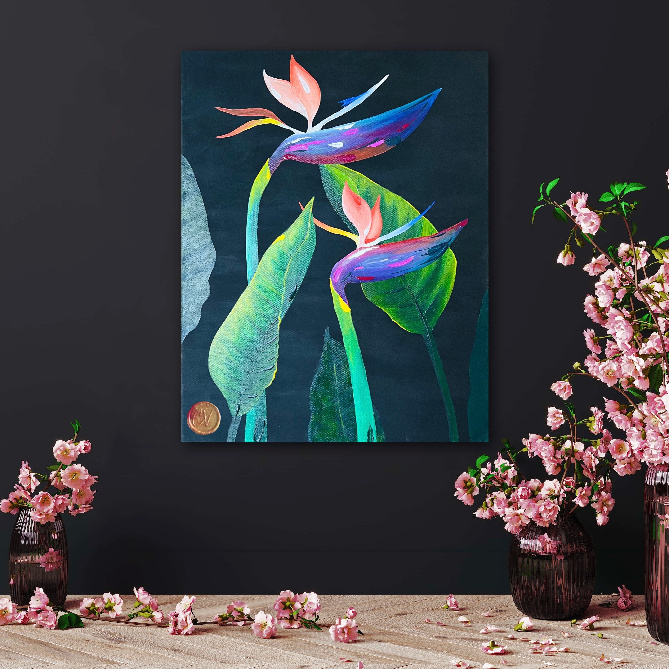 Eccentric Birds of Paradise | Original – cvartcolours